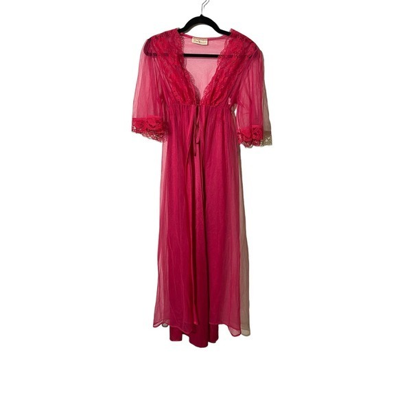 Intimates & Sleepwear | Vintage Taryn Alexander Union Made Pink Sheer ...